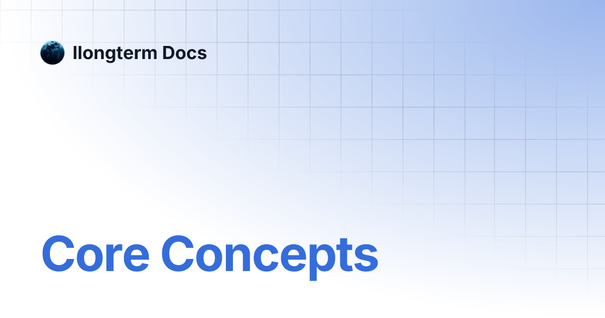 Core Concepts | llongterm Docs